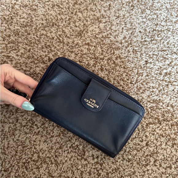 Coach | Bags | Coach Black Leather Wallet | Poshmark